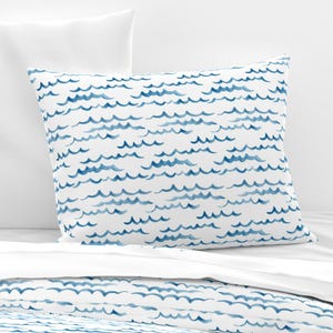 Coastal Bedding - Ocean Waves by Houseintheorchard - Watercolor Ocean ...