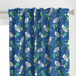 Fish Curtain Panel Row Row Row Your Boat by Creativeinchi - Etsy