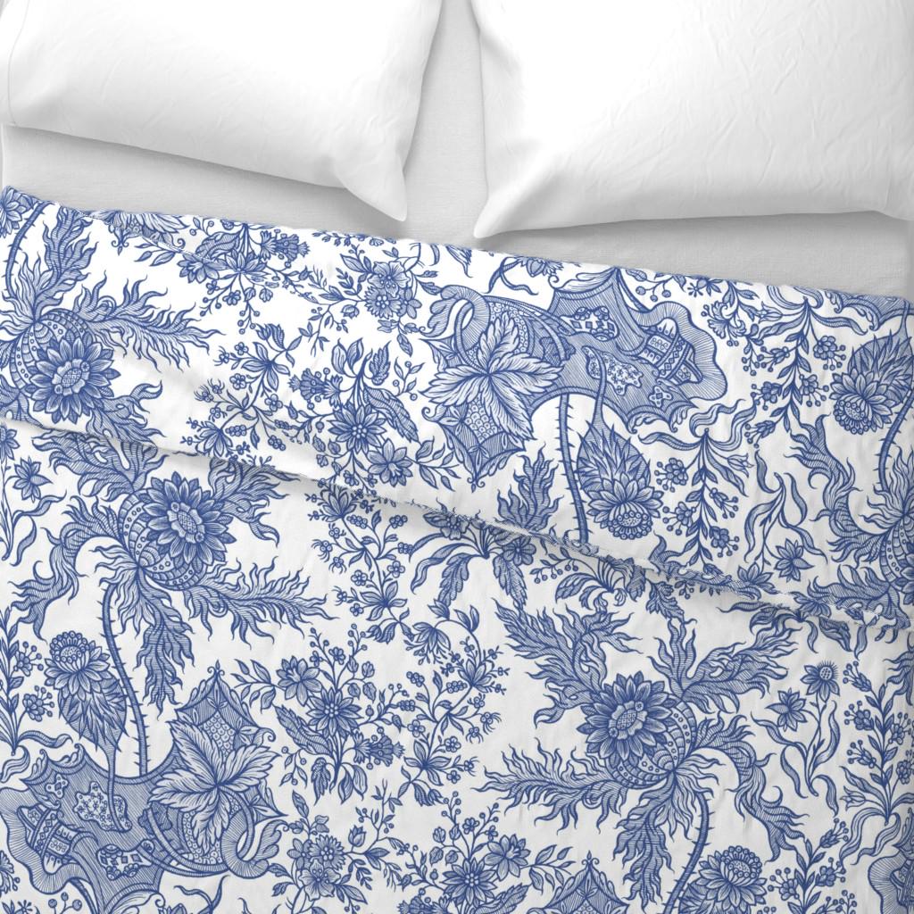 Chintz Floral Bedding - Dutch Ware by Peacoquettedesigns - Blue White ...