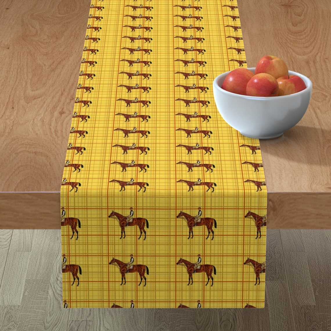 Equestrian Table Runner Silvo by Ragan Horse Pony Hound - Etsy