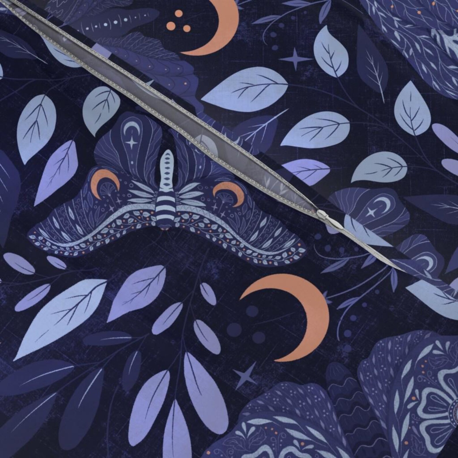 Gothic Moth Bedding - Forest Moth by Noraostudio - Whimsigoth Dark ...