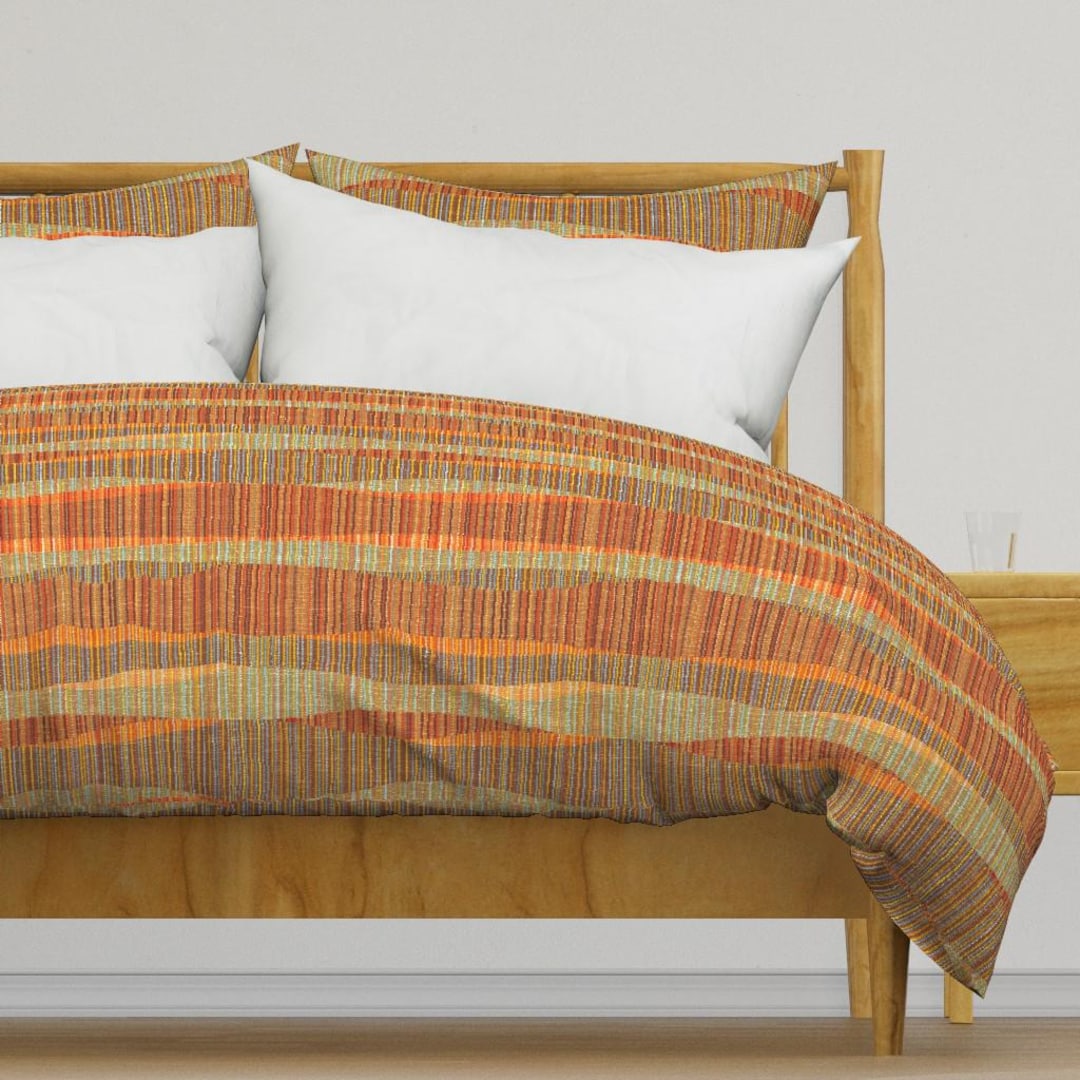 Mid Century Bedding - Mid Mod Lines by Theodesign - Horizons Desert ...