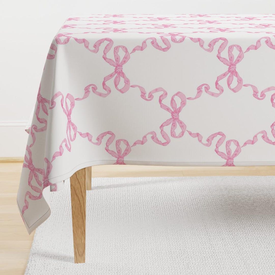 Rococo Ribbon Tablecloth - Large Ribbon Trellis by Danika_herrick ...