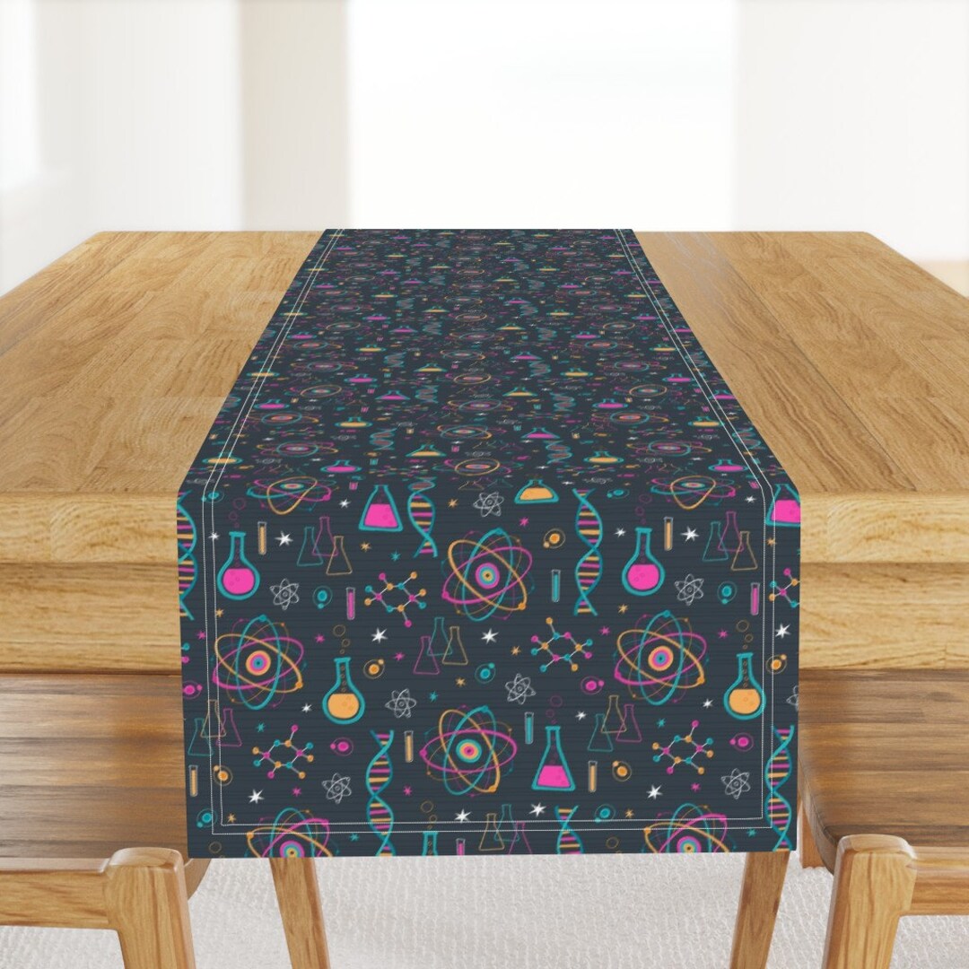 Science Stem Table Runner Midcentury Modern Science by Robyriker Cute ...