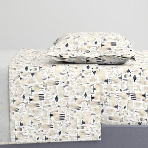 Sheep Sheets - Fluffy White Sheep by Elena_o'neill_illustration ...