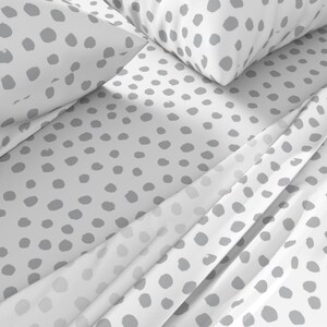 Dot Sheets - Grey Dots by Charlottewinter - Grey Dots Gray Dots Dots ...