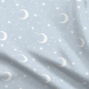 Baby Blue Celestial Sheets - Moon and Star by At_the_cottage - Boho ...
