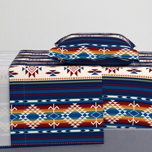 Western Bold Stripe Sheets Native American Stripes by Capricornsun ...