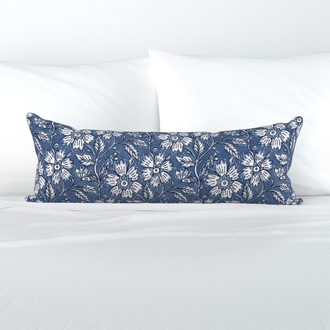 Bohemian XL Lumbar Pillow - Boho Block Print by Allegramckenziedesigns ...