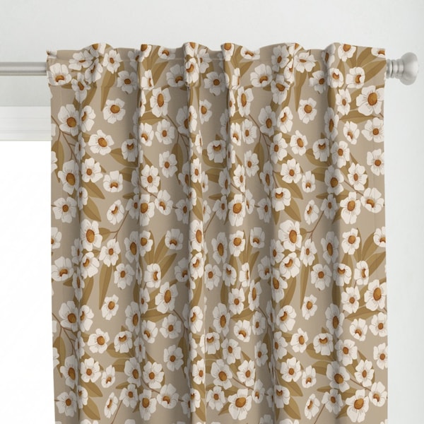 Tan Curtain - Etsy