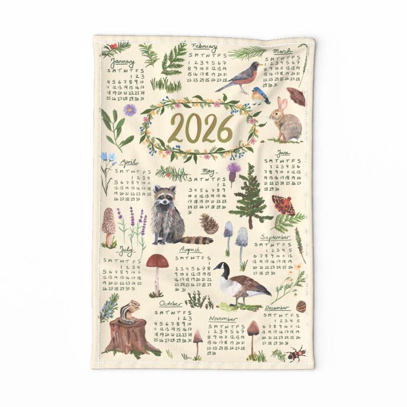 Calendars Tea Towels - Etsy