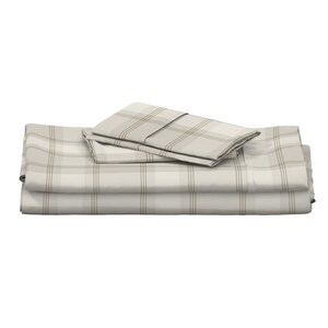 Beige Plaid Sheets - Light Tan Plaid by Laura_nisbet_art - Rustic ...