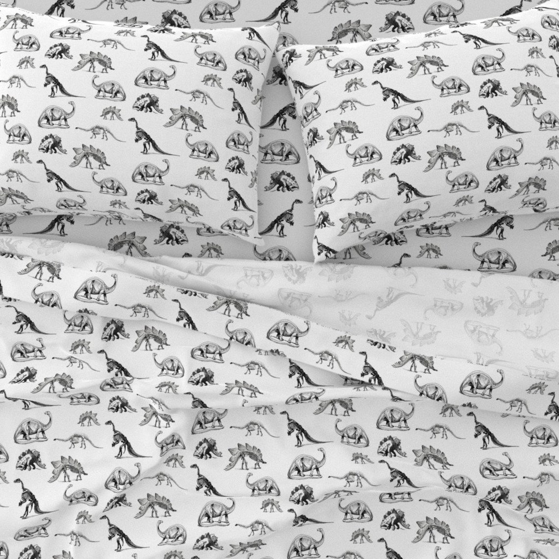 Dinosaur Sheets Museum Animals by bohobear Skeleton | Etsy