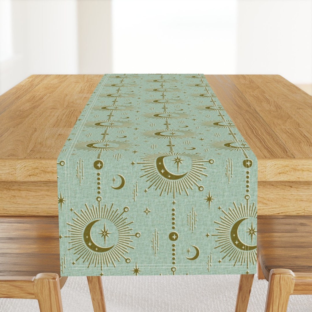 Sun and Moon Table Runner - Celestial Talismans by Studioxtine - Stars ...