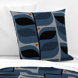 Mod Leaves Bedding - Mid Century Tropical by Ottomanbrim - Faux ...