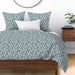 Slate Duvet Cover Swallows by Sage&finch Bird Birds Baby - Etsy