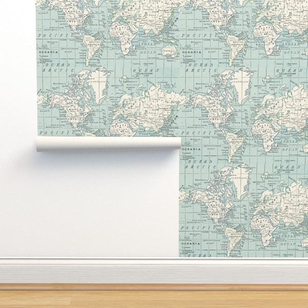 Roll Wallpaper With Maps - Etsy