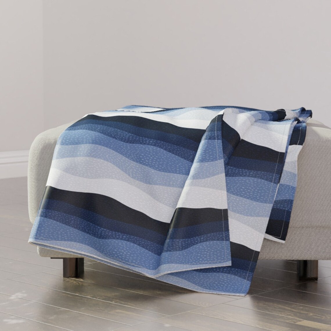 Wavy Water Throw Blanket Stitched Waves by Writtenbykristen - Etsy