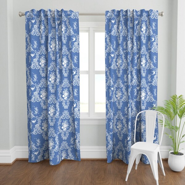 Blue White Damask - Etsy