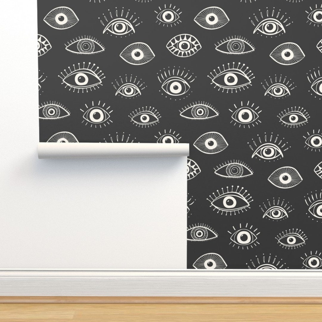 Eyes Non-pasted Wallpaper - Evil Eye by Vivdesign - Symbol Motif Modern ...