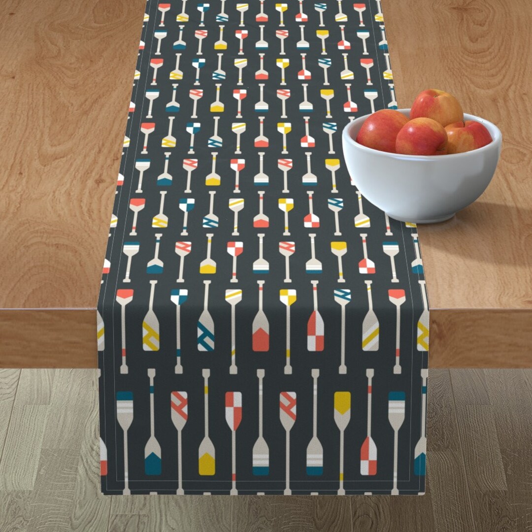 Rowing Oars Table Runner Nautical Paddles by Daniteal - Etsy