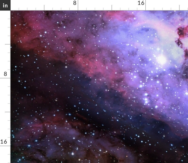 Purple Galaxy Table Runner Carina Nebula edited Blue by - Etsy