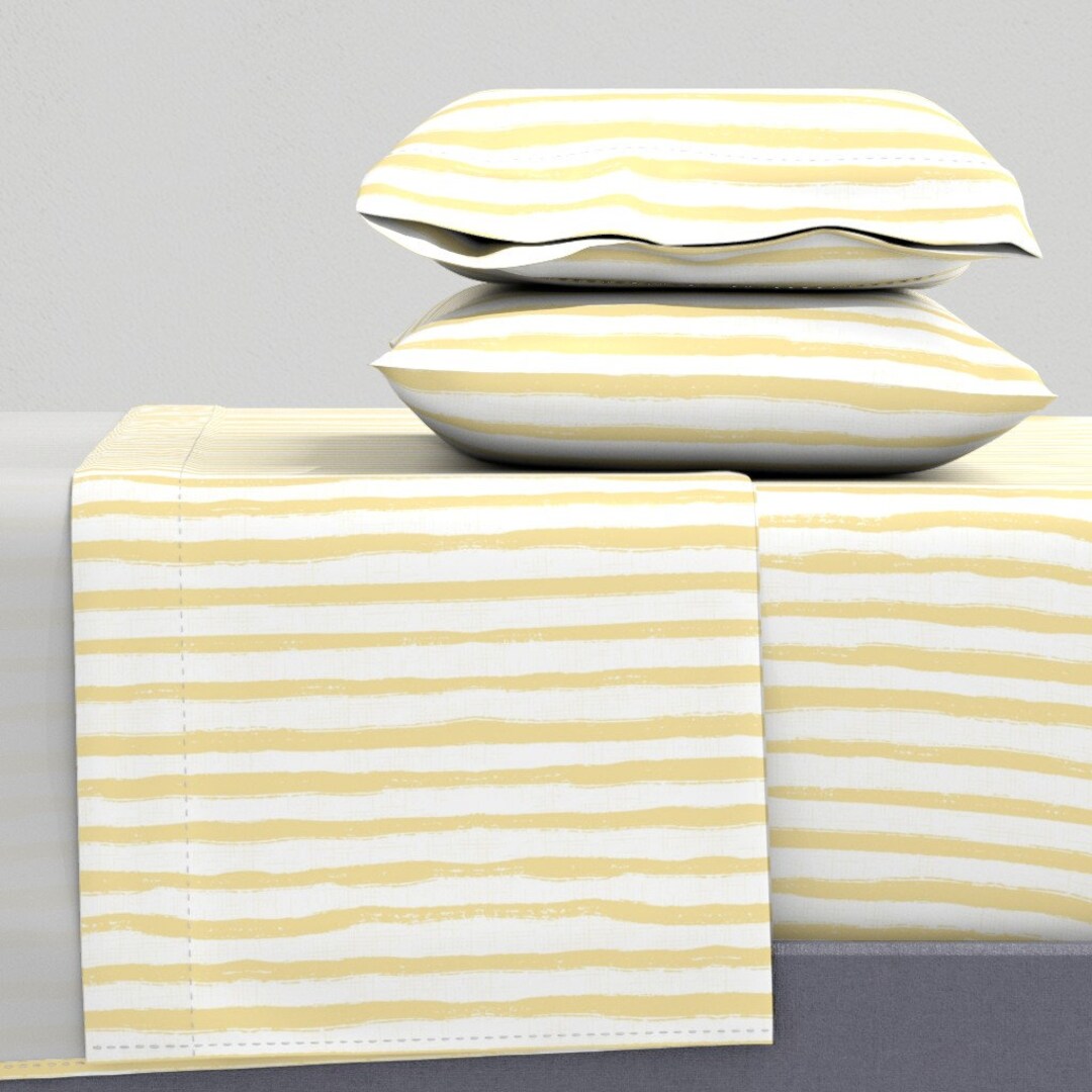 White Sheets Paint Stripes Yellow by The_blue_snowdrop Yellow ...