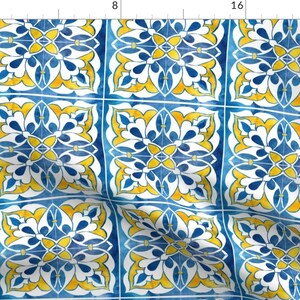 Spanish Tiles Table Runner Spanishtile2 by Gaiamarfurt - Etsy