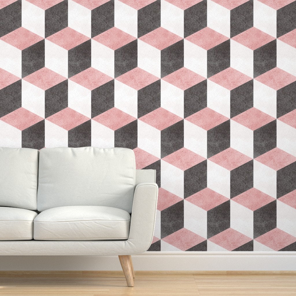 Op Art Commercial Grade Wallpaper Geometrical 2020 by - Etsy