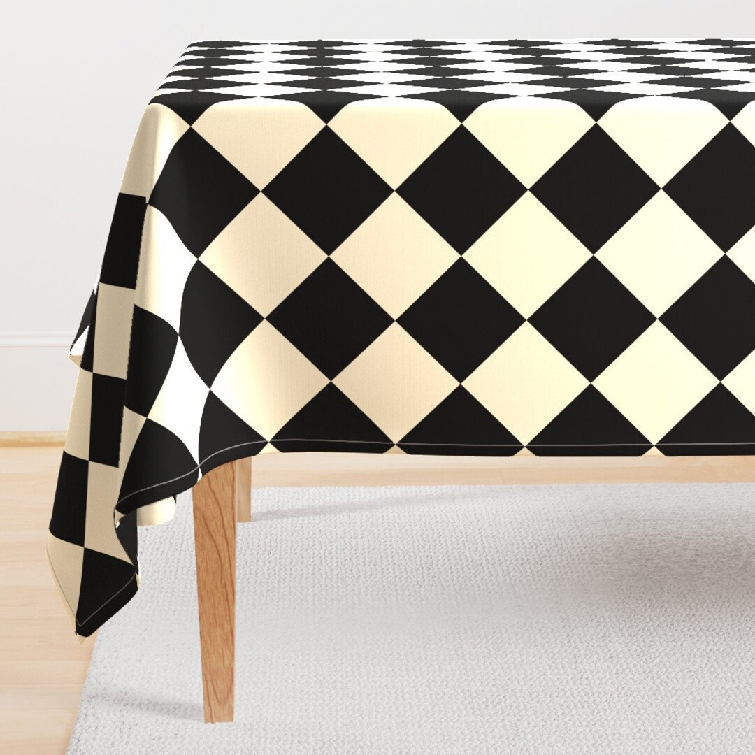 Harlequin Tablecloth Wonderland Chessboard Check by Peacoquettedesigns ...