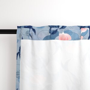 Koi Fish Curtain Panel Patchwork Koi Pond by Adenaj Pink Blue Nature ...