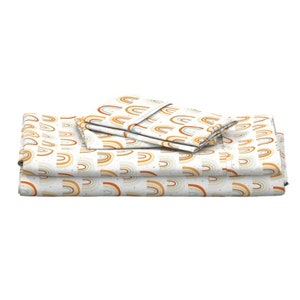 Warm Rainbows Sheets Rainbows on A Sunny Day by Aliwilkinsondesigns ...
