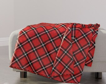 Raspberry Check Fabric - Etsy