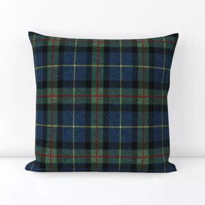 Plaid Throw Pillow - Blue Tartan Traditional Scotland Scottish ...