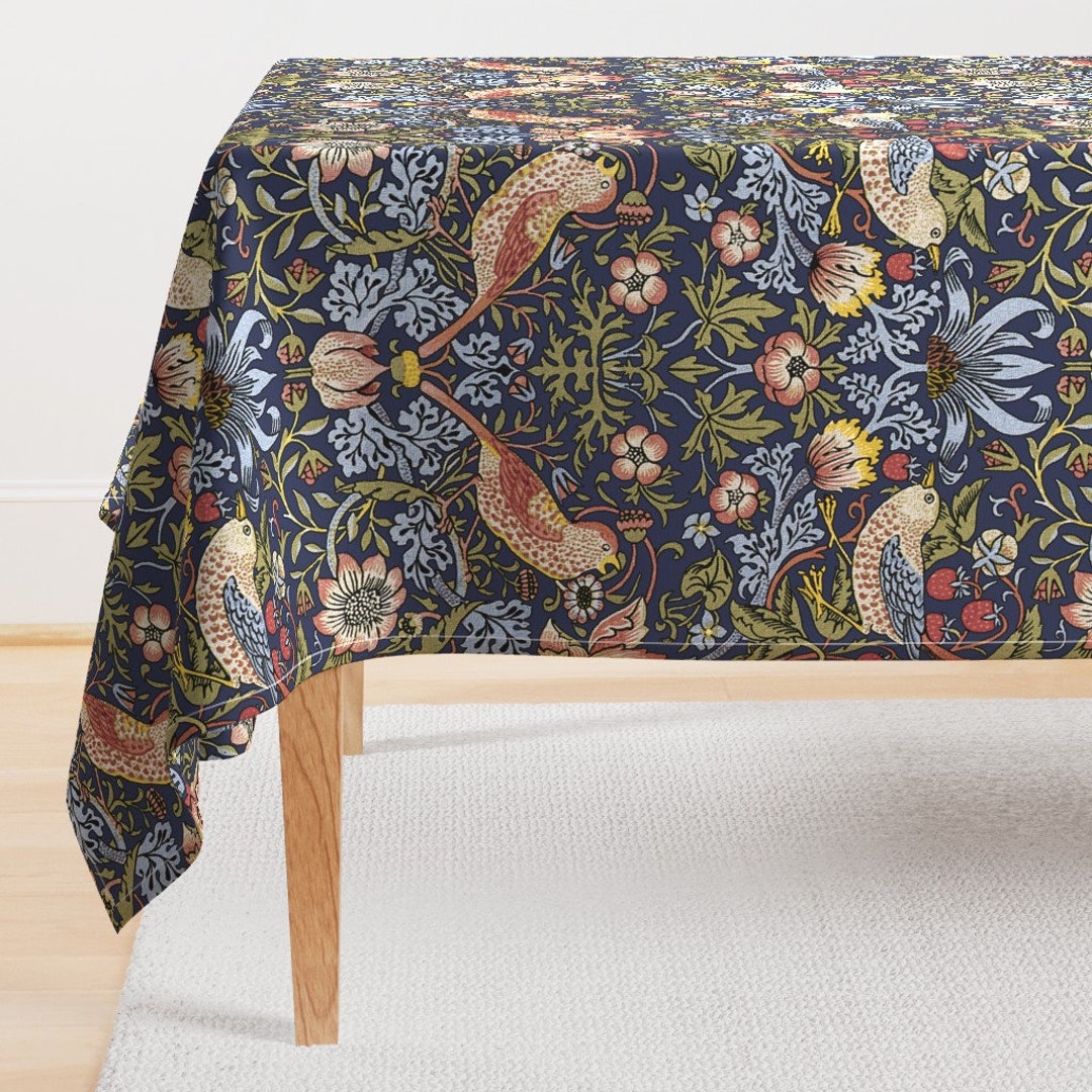 Victorian Tablecloth Strawberry Thief Large by Peacoquettedesigns ...