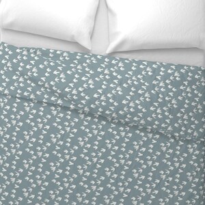 Slate Duvet Cover Swallows by Sage&finch Bird Birds Baby - Etsy