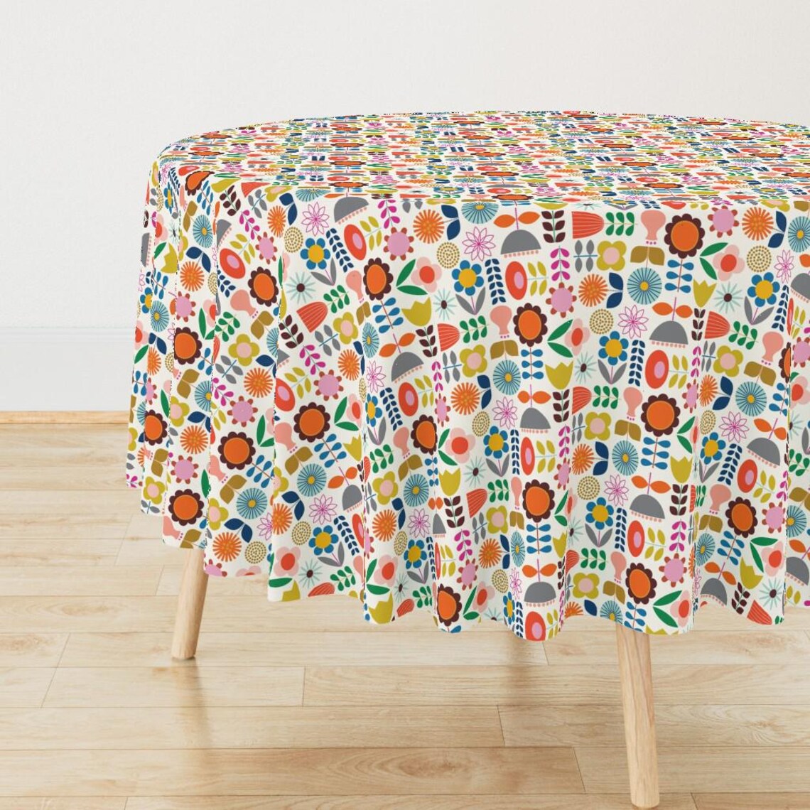 Scandinavian Tablecloth - Mod Scandinavian Garden by Katerhees - Scandi ...