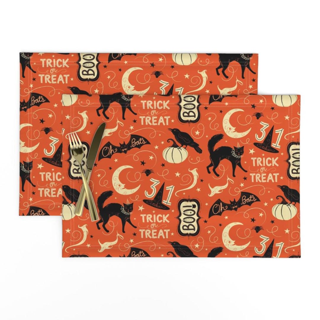 Spooky Placemats (set of 2) - Halloween Trick or Treat by ...
