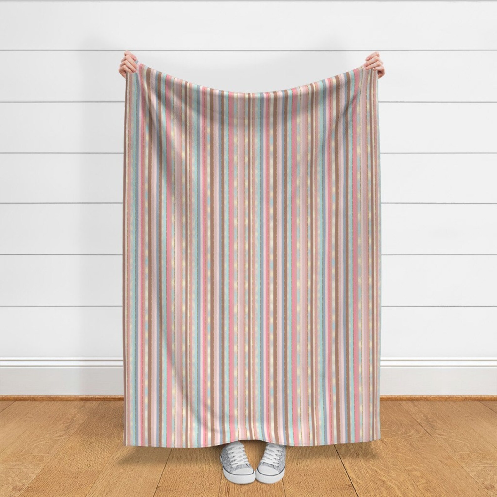 Vertical Throw Blanket Fall Blush Stripe by Parisbebe - Etsy
