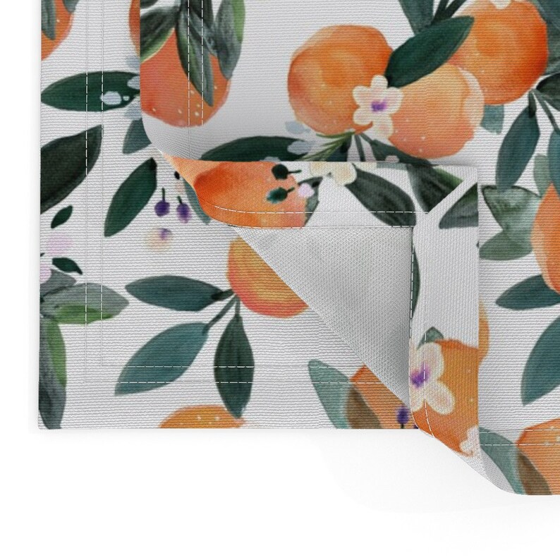 Citrus Fruit Placemats set of 2 Dearclementine_white by - Etsy