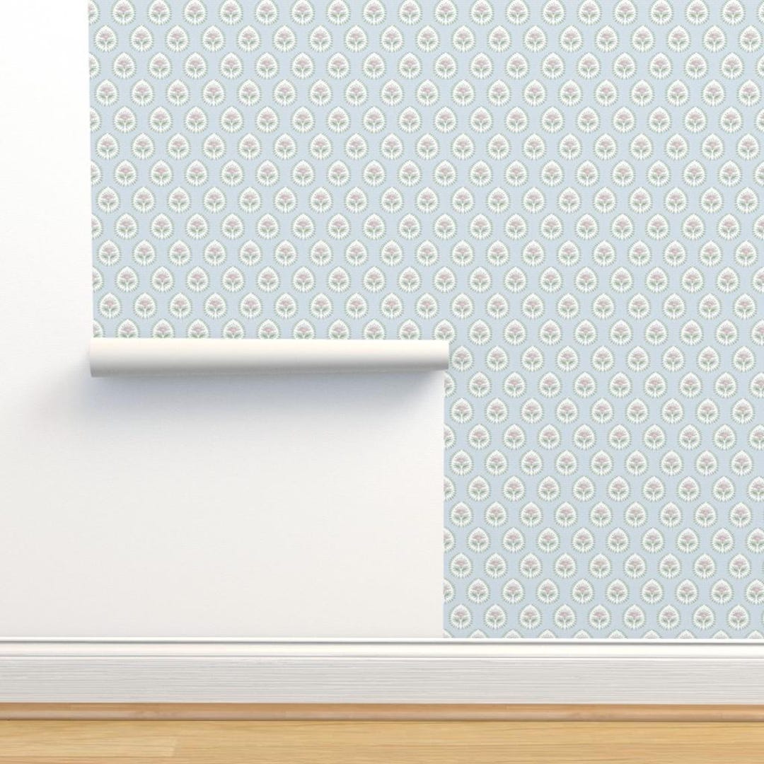 Preppy Paisley Non-pasted Wallpaper Elegant Traditional - Small Daphne ...