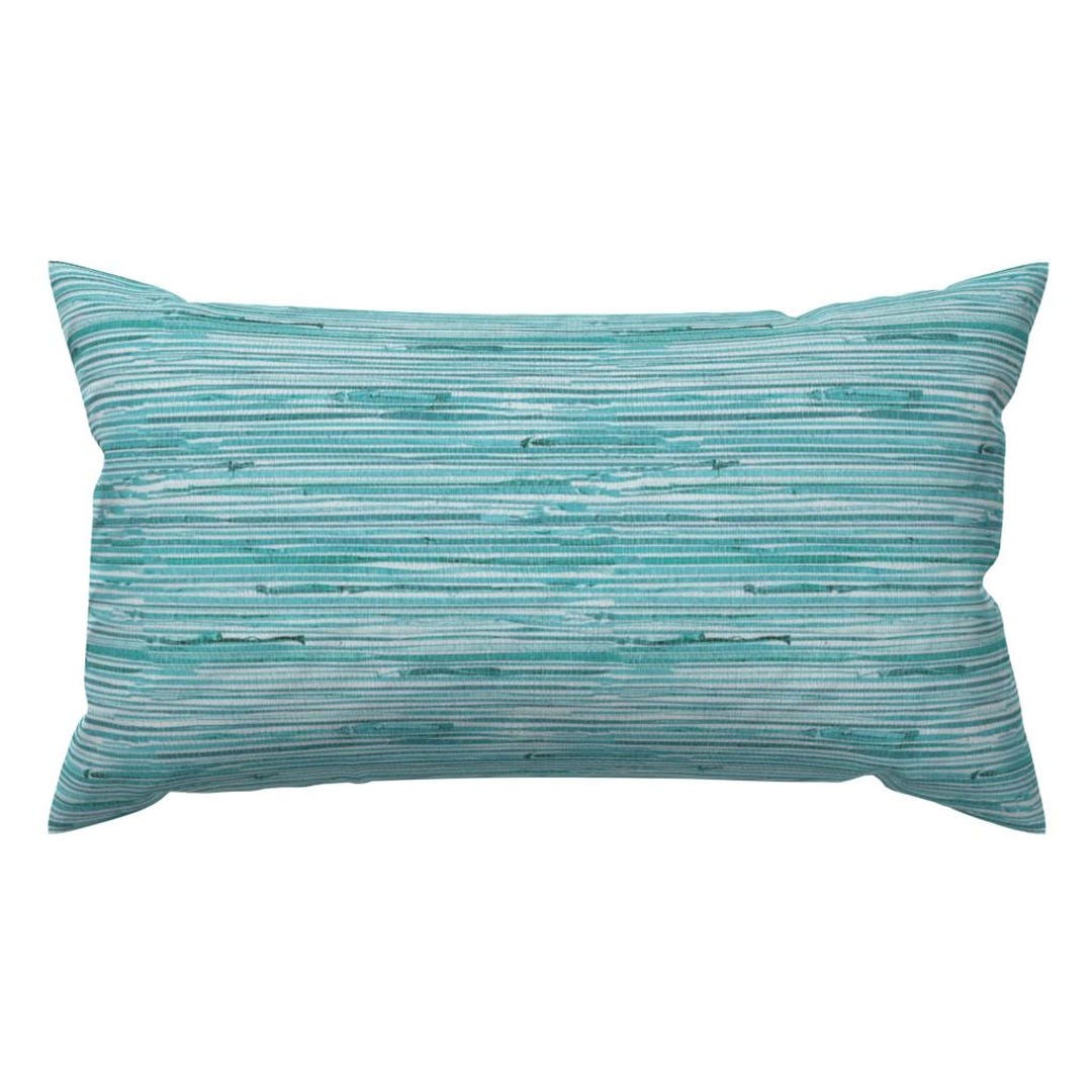 Teal Coastal Accent Pillow - Turquoise Blue by Etienne - Rustic Stripe ...