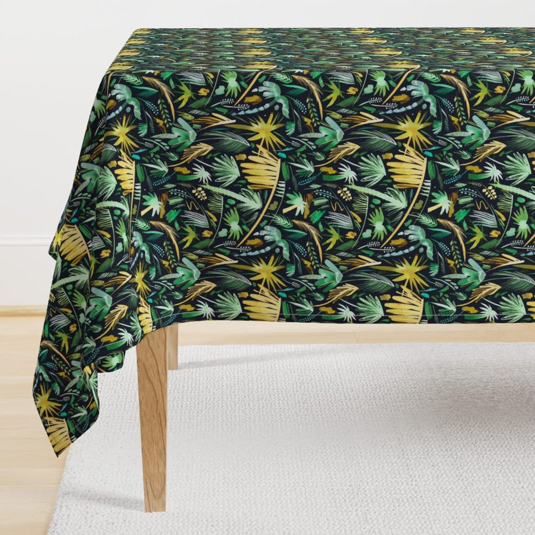 Palm Tree Tablecloth - Palms by Ninola-design - Tropical Green Paradise ...