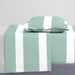 Horizontal Lines Sheets Wide Stripe Teal Green by - Etsy