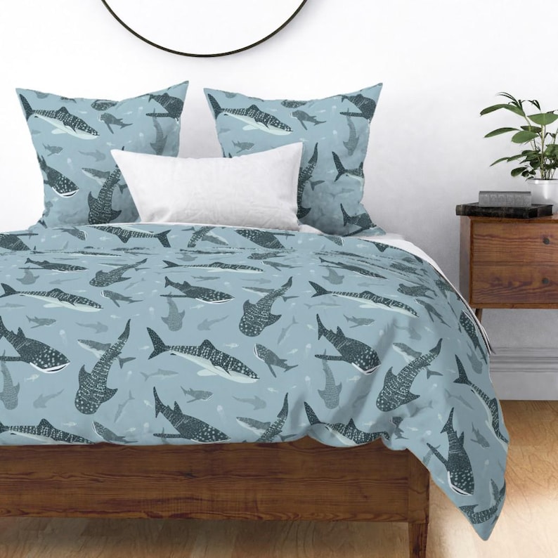 Whale Shark Bedding - Whale Sharks Swimming by Amy_hadden - Under the ...