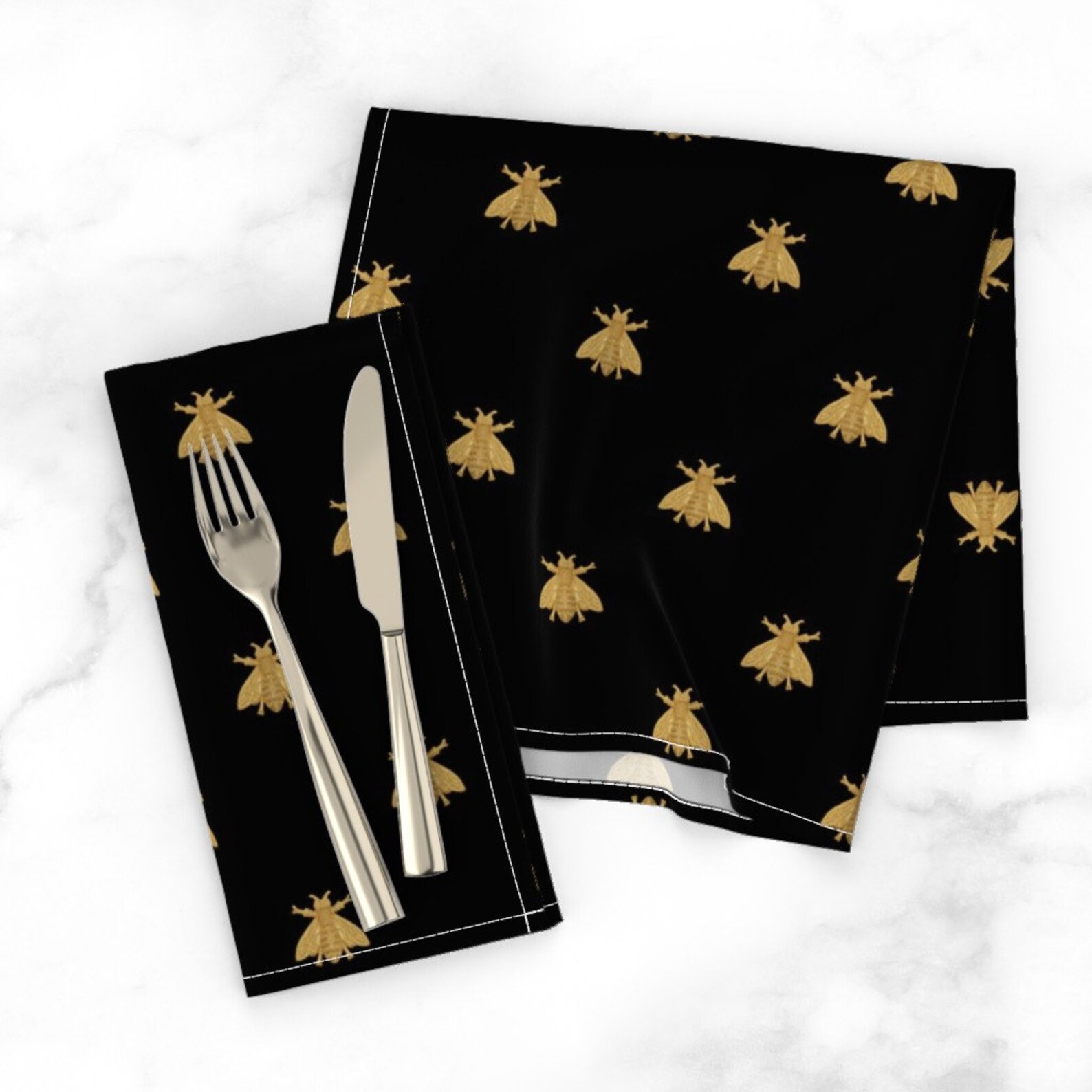 Napoleonic Bees Dinner Napkins set of 2 Napoleonic Bees - Etsy