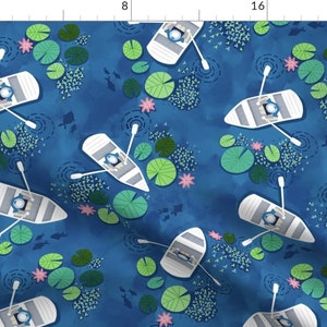 Fish Curtain Panel Row Row Row Your Boat by Creativeinchi - Etsy