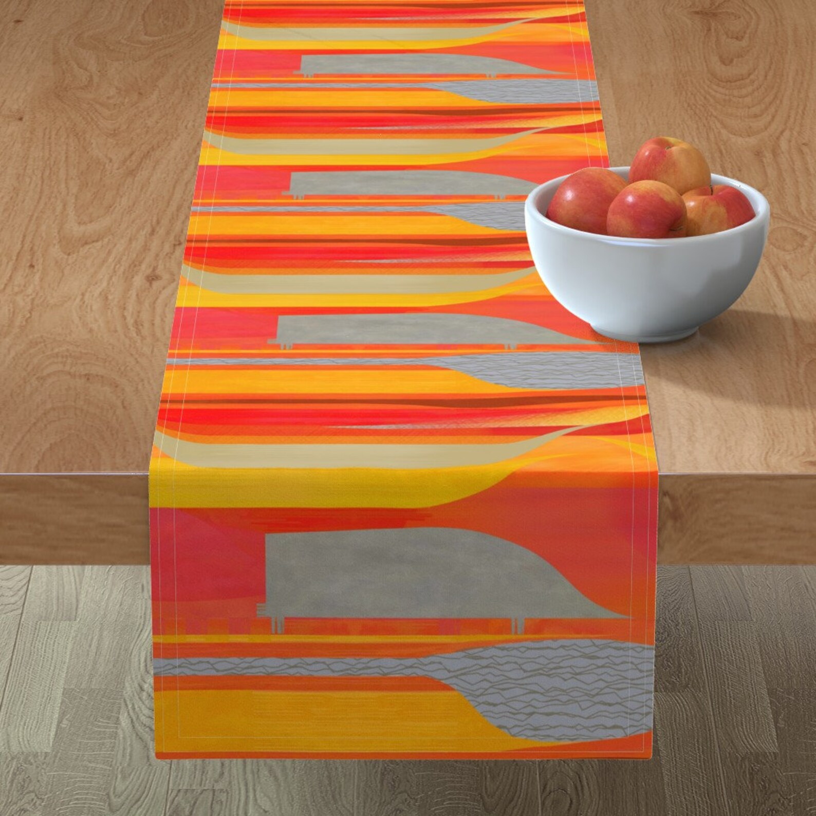 Mid Century Modern Table Runner Plateau Painting by - Etsy