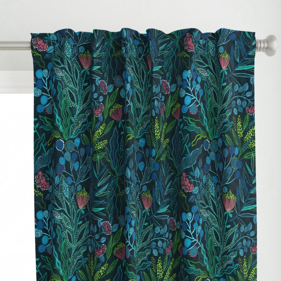 Australian Flora Curtain Panel - Botanical Vibes by Kostolom3000 ...