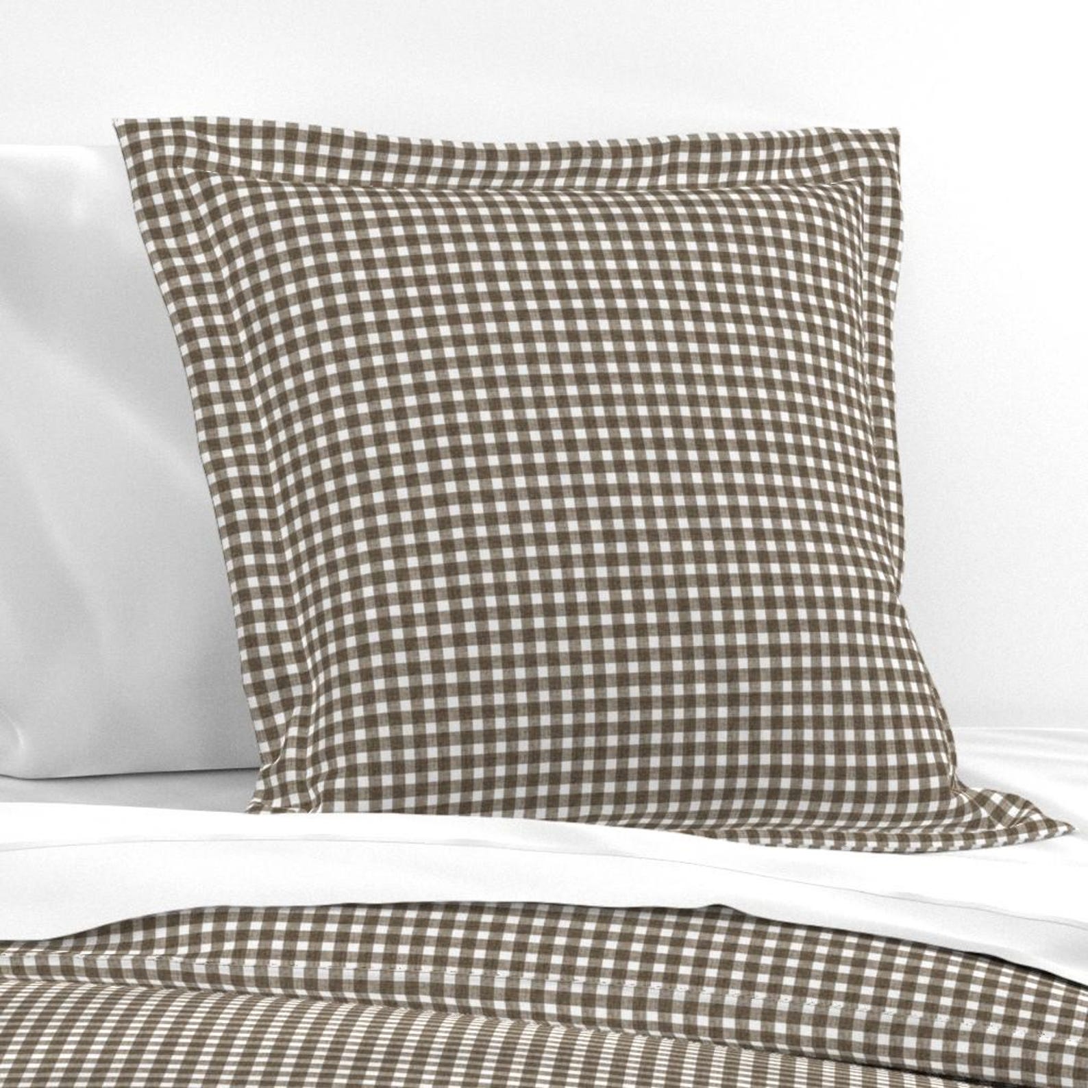 Rustic Farmhouse Bedding - Gingham Natural by Kristopher_k_design ...